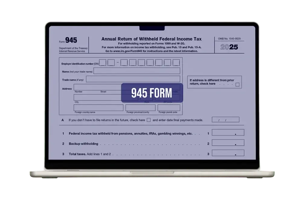 File 945 Online - E-file Workforce Payroll